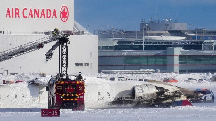 Delta Air Lines plane flips over on landing at Toronto airport – Hot Paths